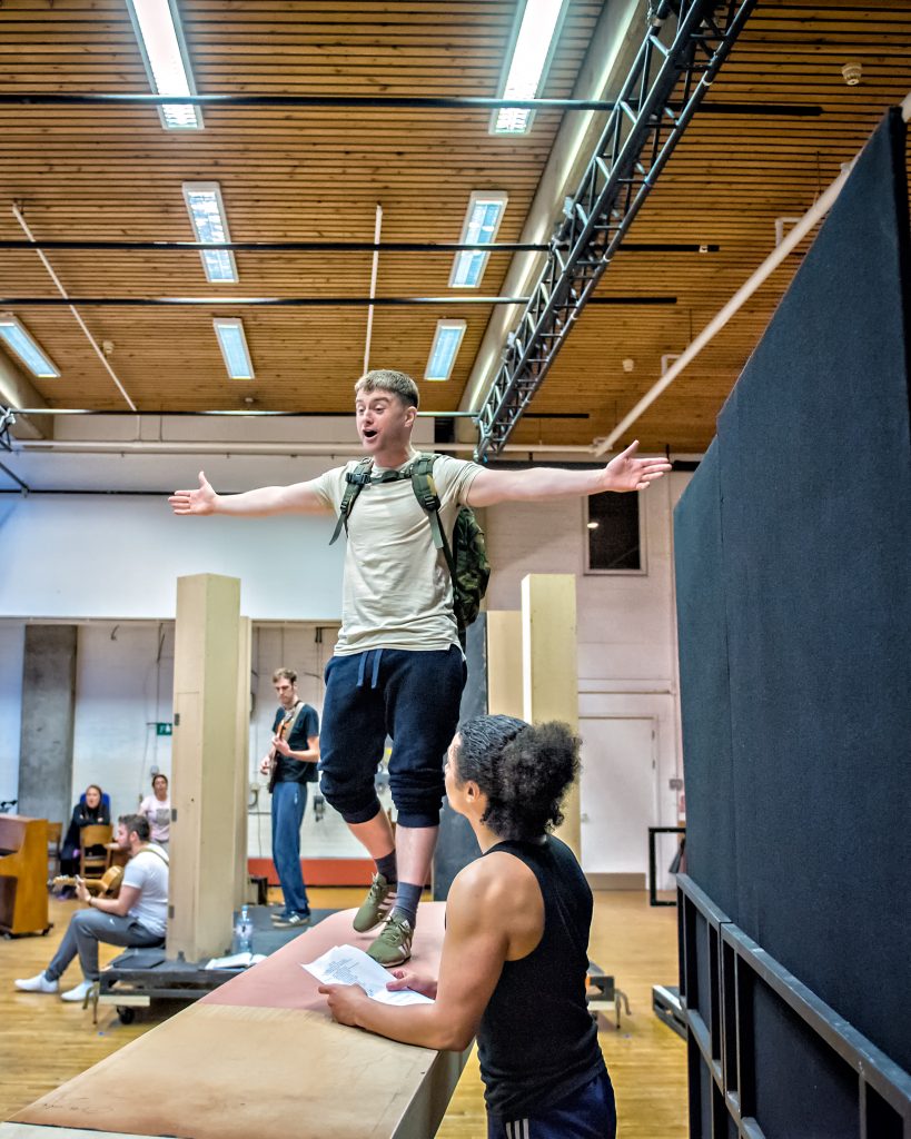 Paul-James Corrigan and Joel Burman in rehearsals for Sunshine on Leith ...